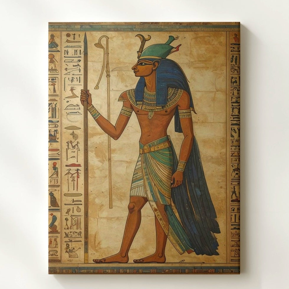 Thoth the God of Wisdom Canvas – Egyptian Deity of Writing and ...